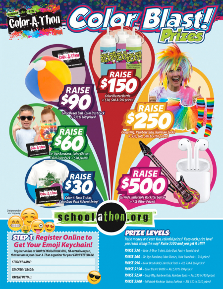 Fun Run Prizes for Students | Discover Color Run Prizes, Donation ...